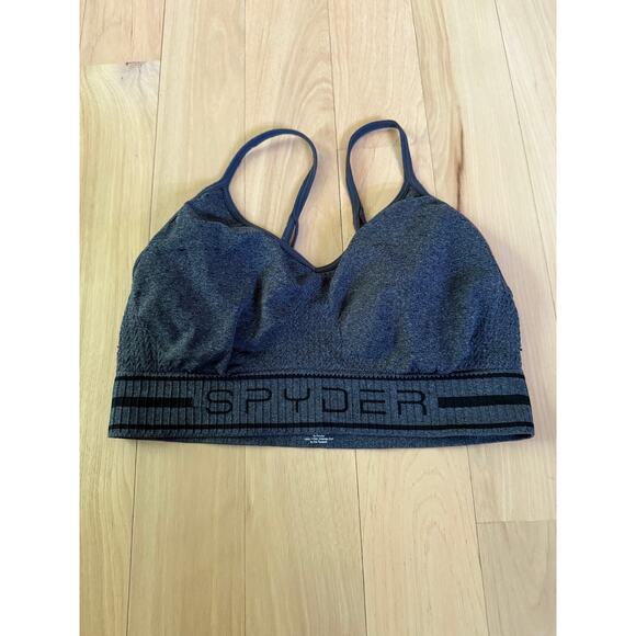 Spyder | Intimates & Sleepwear | Spyder Gray And Black Sports Bra ...